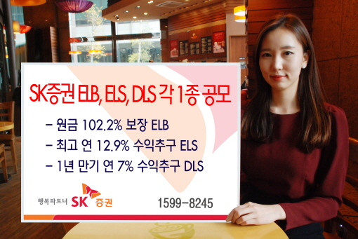 SK증권, 원금 102% 보장 ELB 등 판매